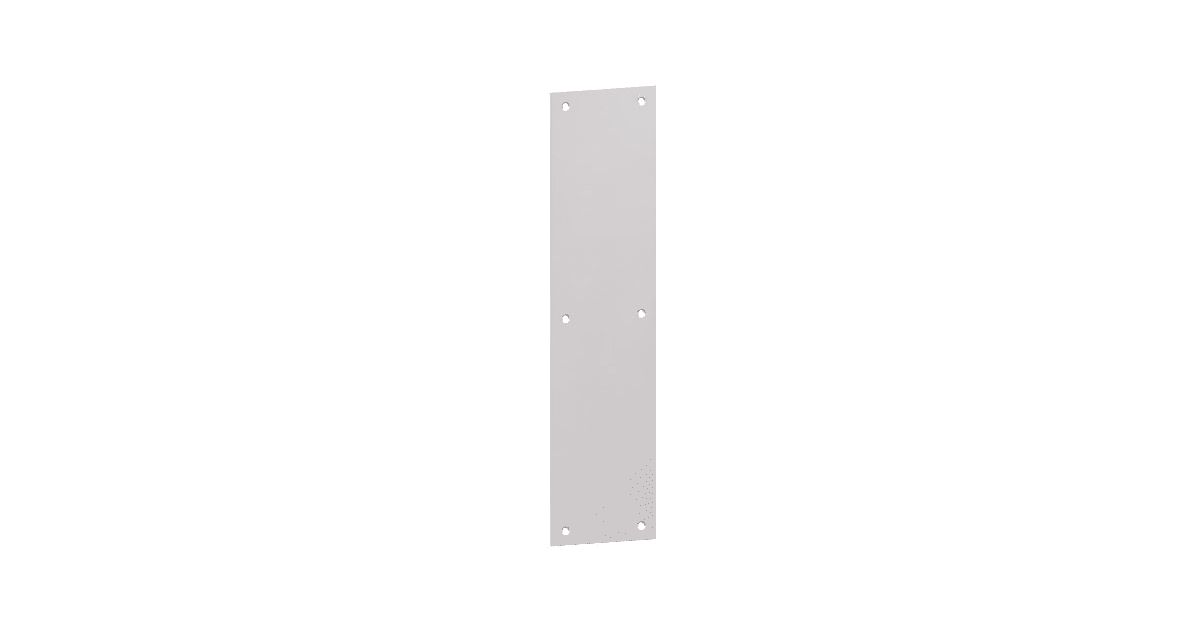 Hager 80S31210 3" x 12" Beveled Square Corner Push Plate .125" Thick ...