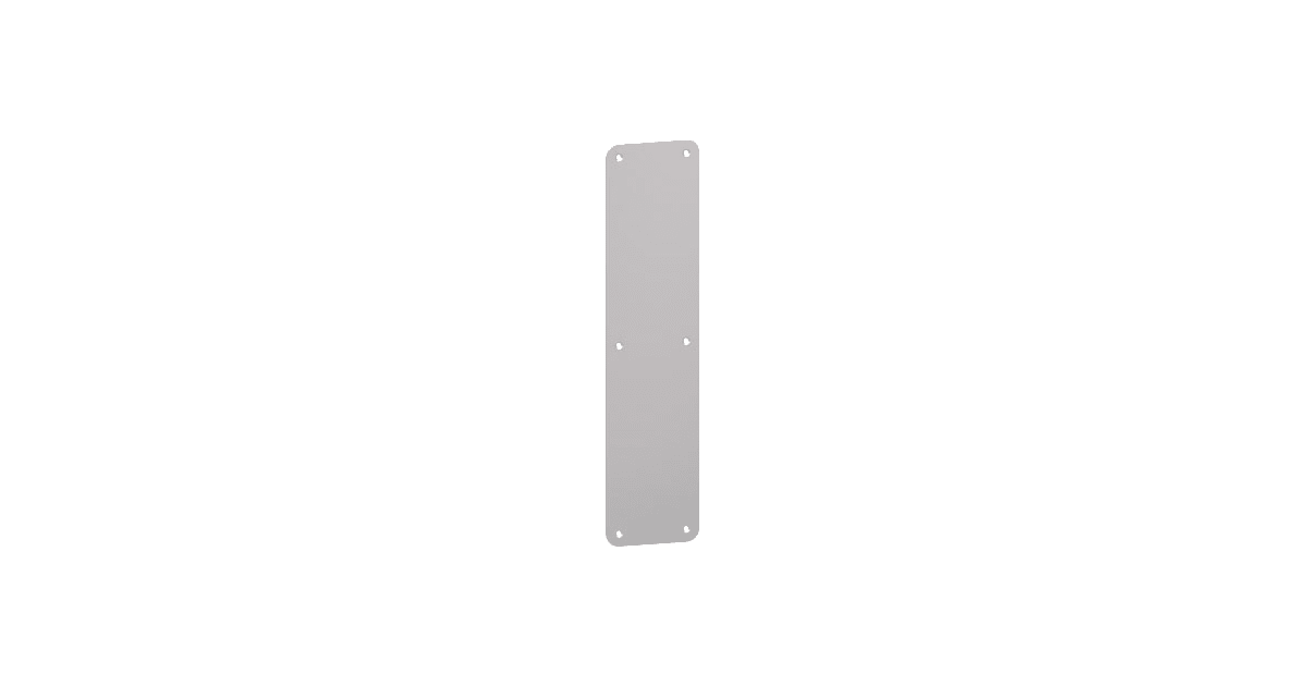 Hager 90R31210 3" x 12" 1/2" Radius Corner Push Plate .125" Thick from ...