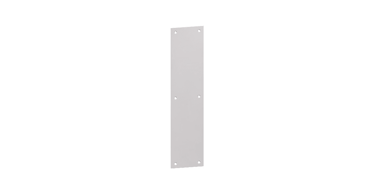 Hager 100T31210 3" x 12" Square Corner Push Plate .125" Thick with Top ...