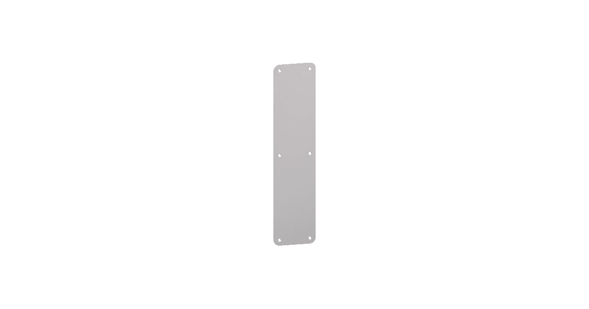 Hager A40R61610 6" x 16" 1/2" Radius Corner Push Plate .062" Thick from ...