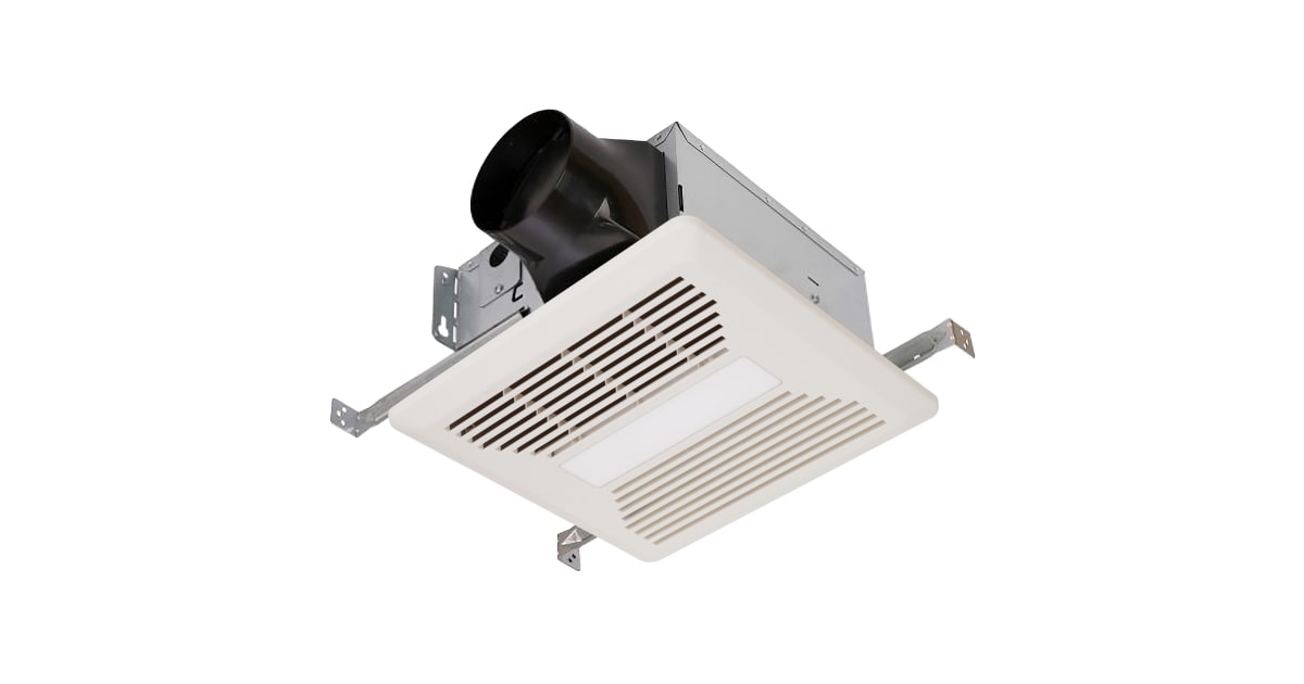 Haier QVE801DTWW 80 CFM 0.7 Sone Ceiling Mounted Exhaust Fan with LED ...