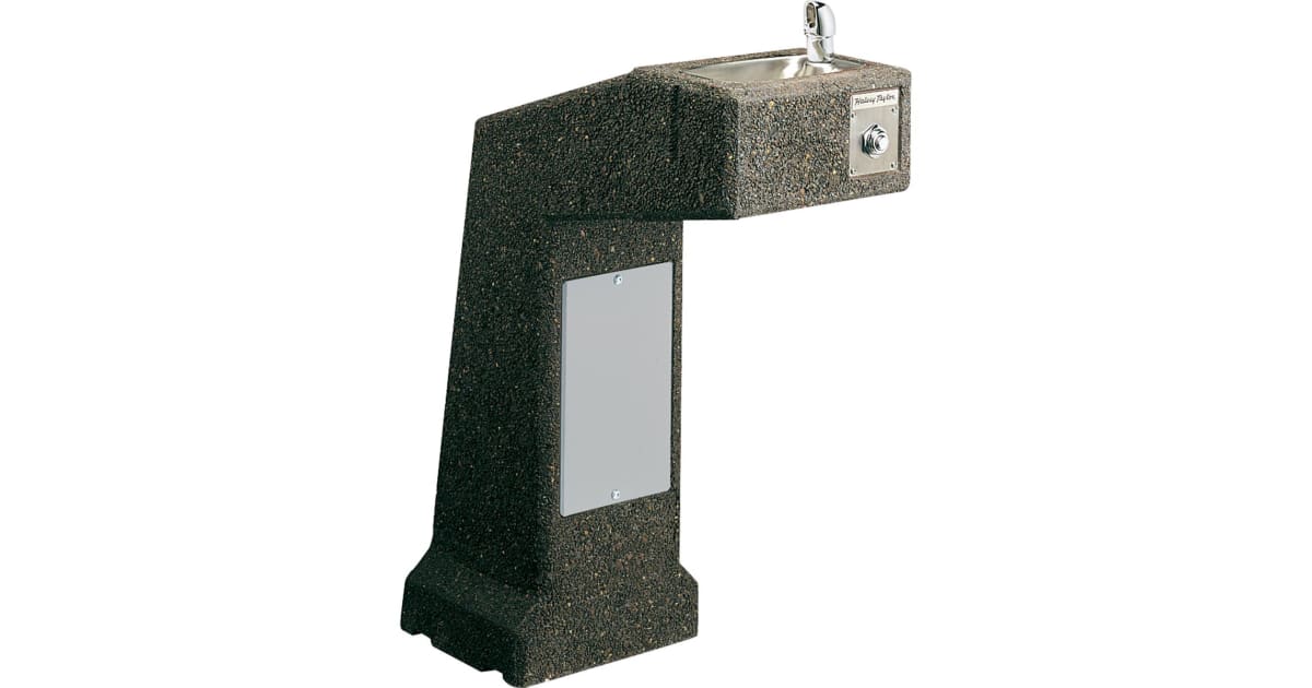 Halsey Taylor 4590SFR Sierra Stone 34-1/2" Floor Mounted ADA Outdoor ...