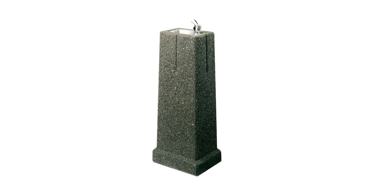 Halsey Taylor 4591 Sierra Stone 35-1/4" Floor Mounted Outdoor Rated ...