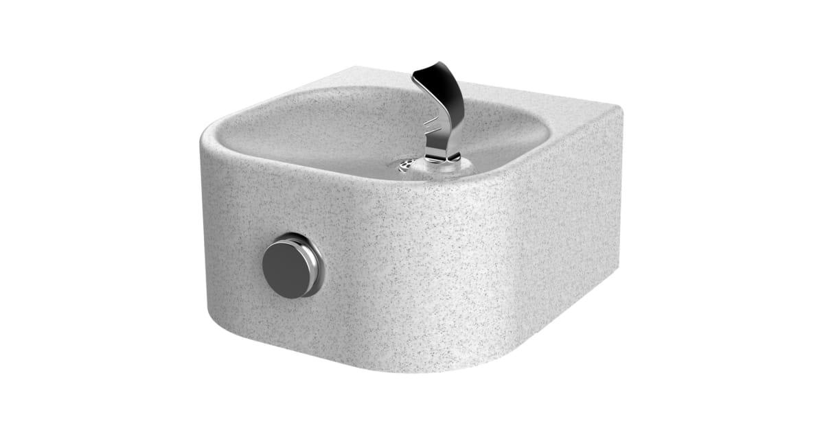 Halsey Taylor 7433003761 Contour 7-1/8" Wall Mounted Outdoor Rated ...