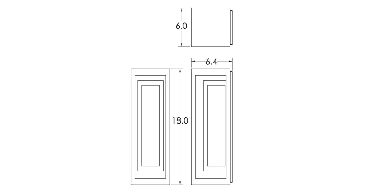 Hammerton Studio ODB0027-18-AG-F-E2 Box Cover Single Light 18" Tall ...