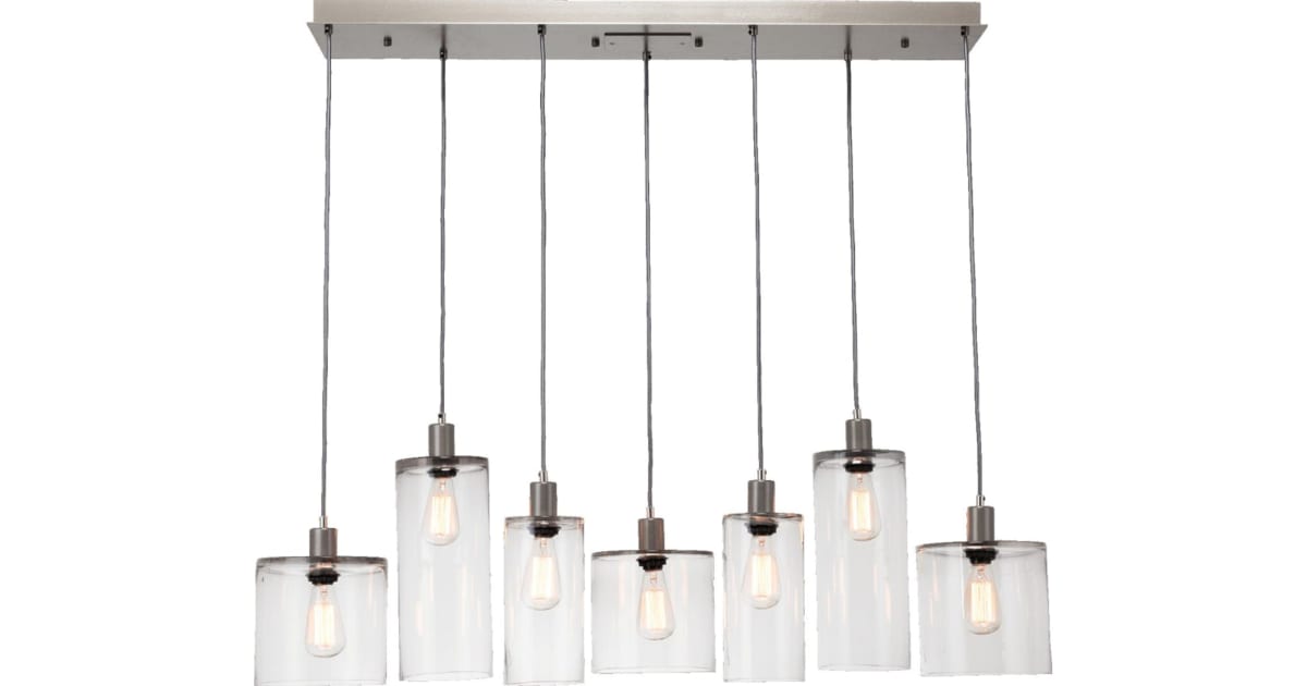 Hammerton Studio PLB0041-07 Apothecary 48" Wide Artisan Crafted 7 Light ...