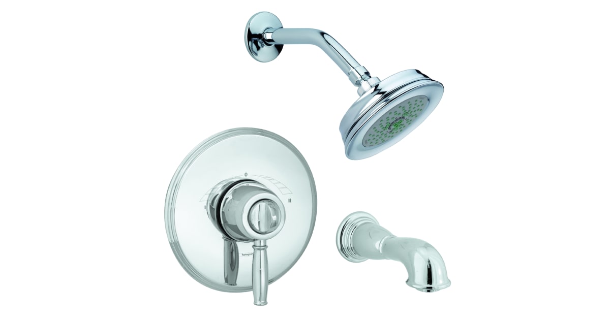 Hansgrohe 06082820 Single Handle ThermoBalance II Tub and Shower Trim ...