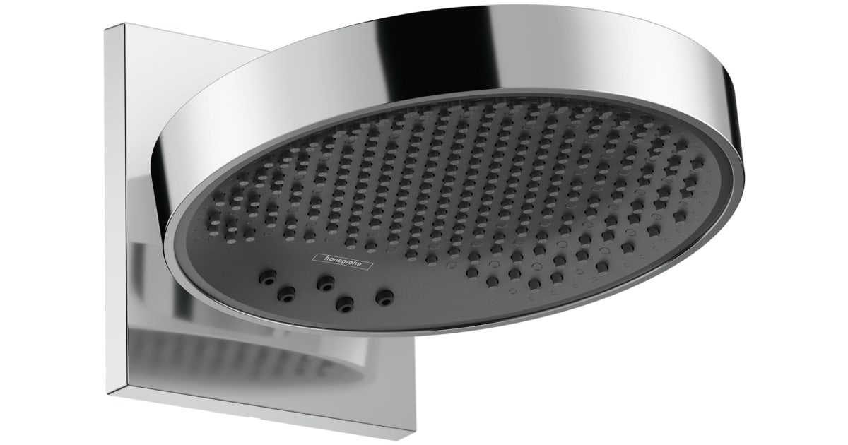 Hansgrohe 26235821 Rainfinity 1.75 GPM 3-Jet Rain Shower Head with Wall ...