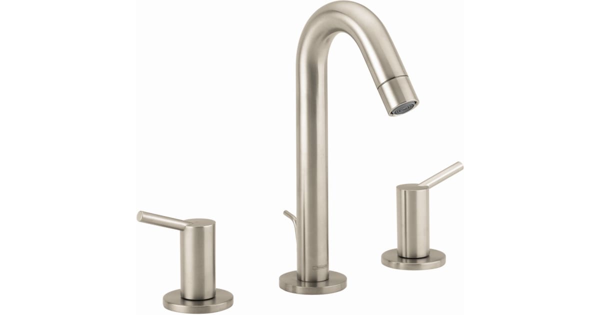Hansgrohe 32310821 Talis S Widespread Bathroom Faucet with EcoRight ...