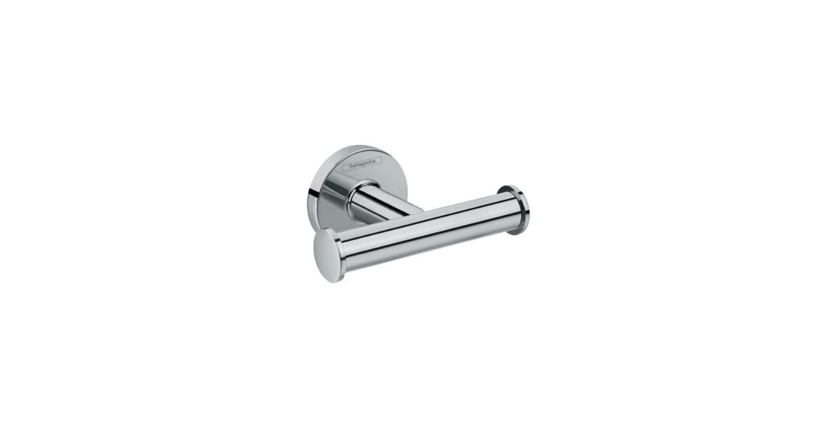 Hansgrohe 41725000 Logis Universal Double Robe Hook | Build.com