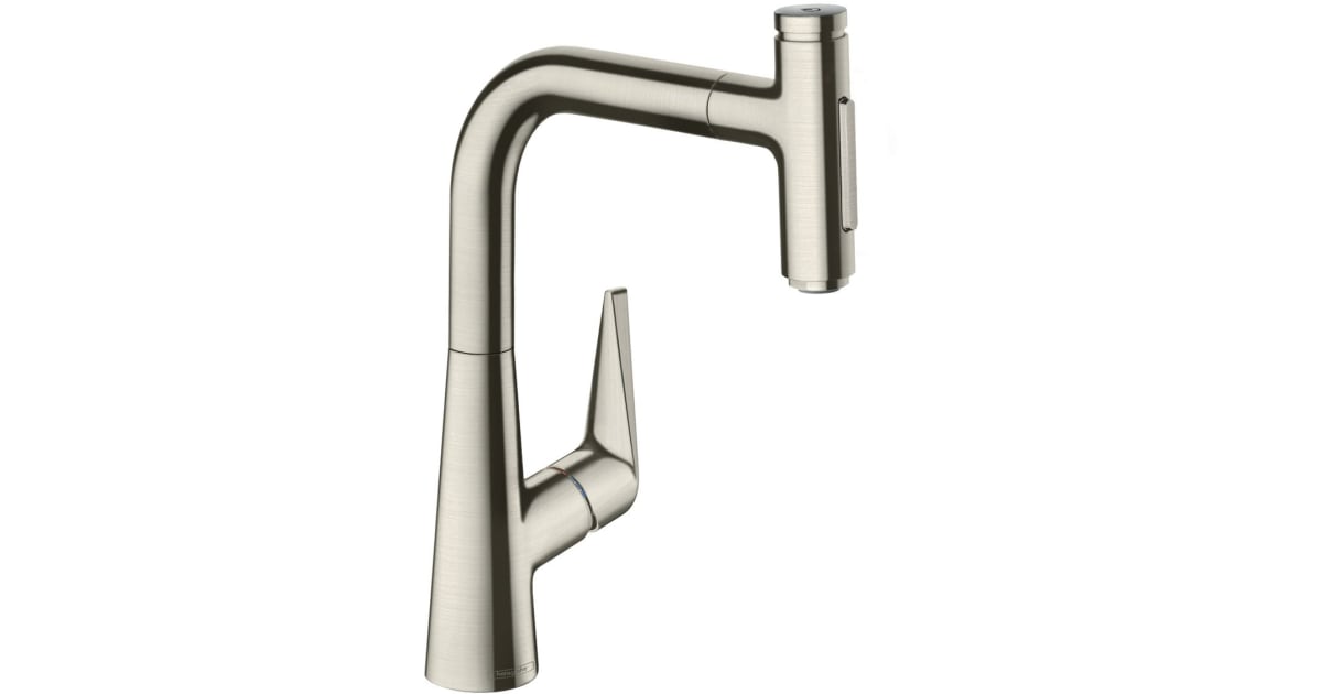 Hansgrohe 73868801 Talis Select S 1.75 GPM Pull Out Prep Kitchen Faucet ...