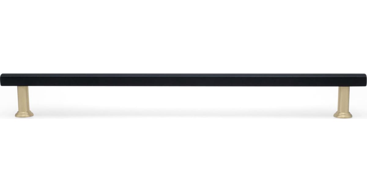 Hapny Home M1029-BSB Mod 18" Center to Center Solid Brass Square Bar ...