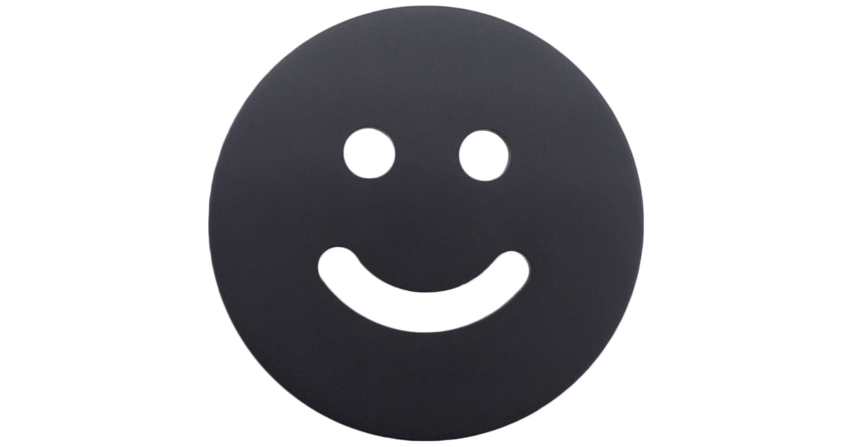 Hapny Home SM25-MB Smiley 1-1/2" Designer Solid Brass Emoji Smile ...