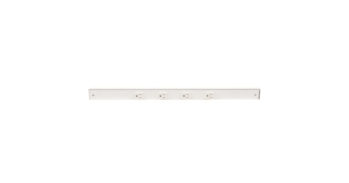 Hardware Resources APT24-4W-P-WT 24" APT Series Slim Angle Power Strip ...