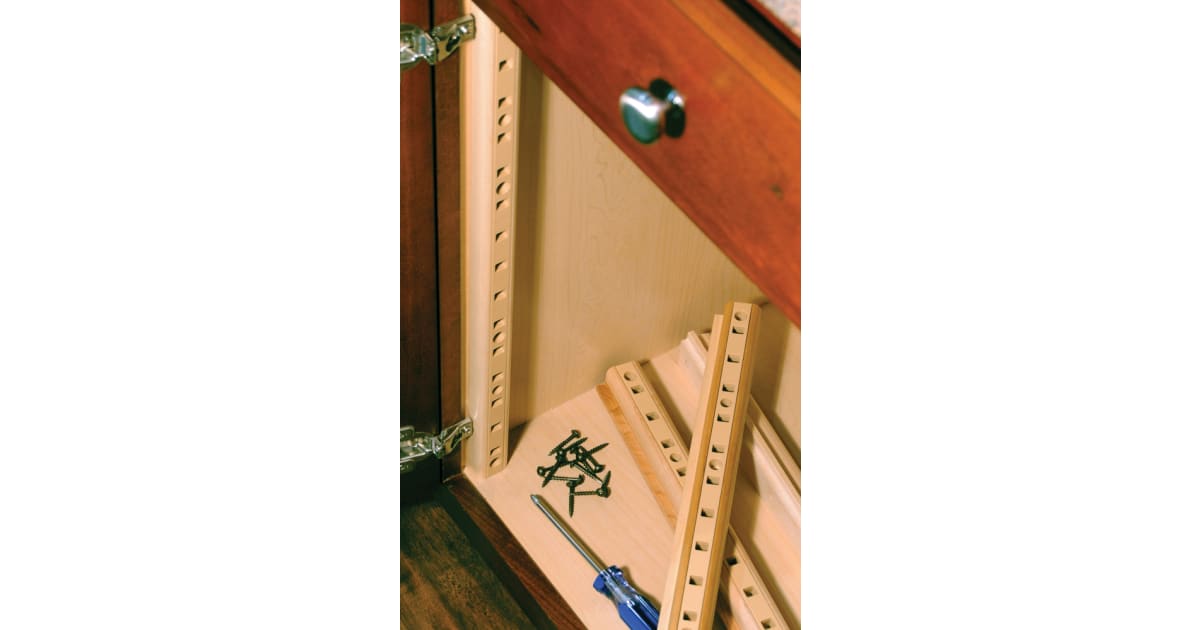 Hardware Resources B512-01 Quick Tray Pilasters 1-1/4 Inch Wide Cabinet ...