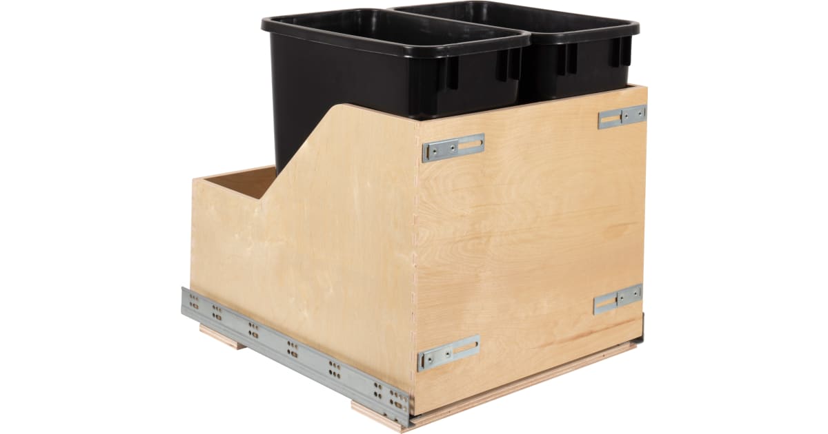 Hardware Resources CDM-WBMD3521B 19" Double 35 Quart Waste Solution ...