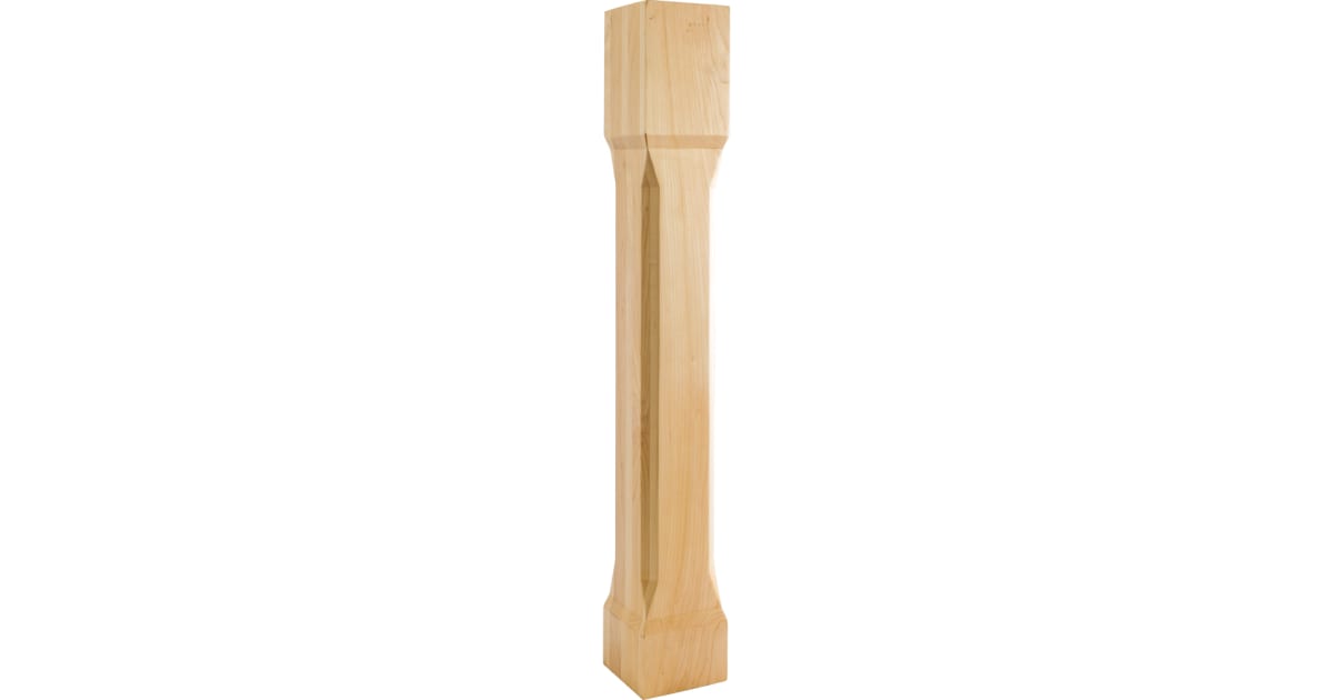 Hardware Resources P74-5-ALD Post with Chamfer Edge Styling, 35-1/2"H x ...