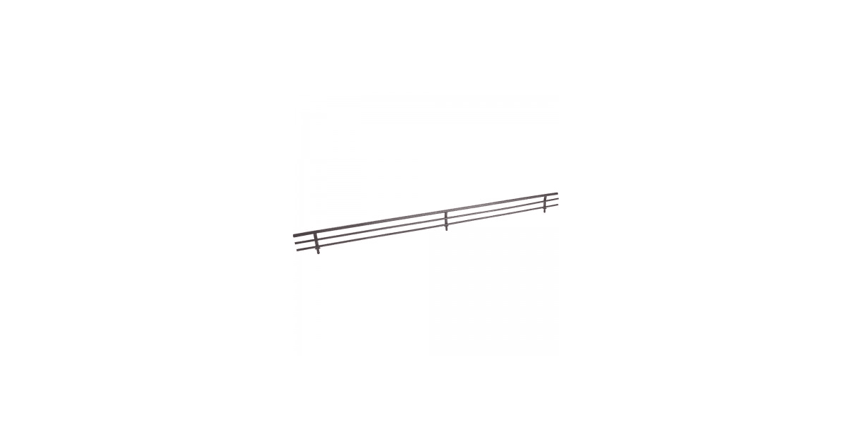 Hardware Resources SF17-ORB Closet System 17" Wide Wire Shoe Fence Rail ...