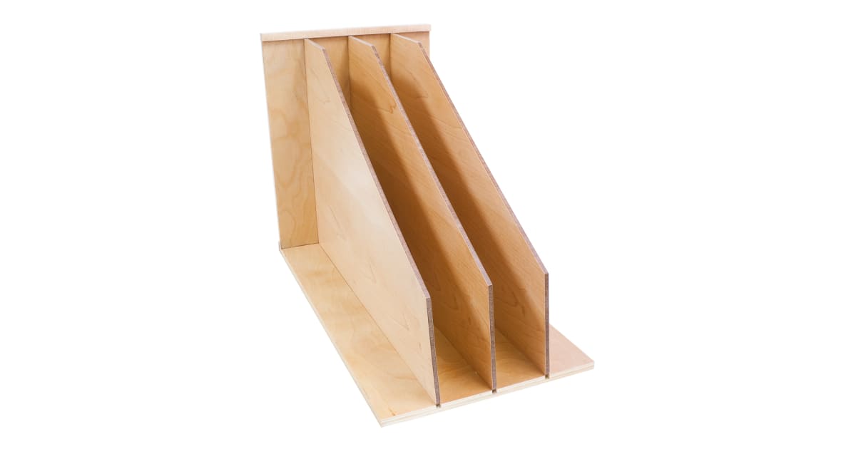 Hardware Resources TD3 15-7/16 Inch Tall Vertical Tray Organizer with 3 ...
