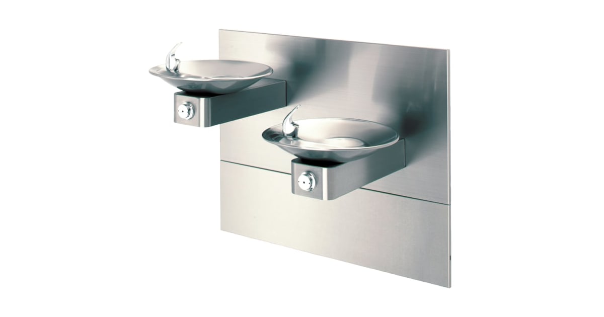 Haws 1011MS Hi-Lo Barrier-Free, Wall Mounted, Dual Drinking Fountains ...
