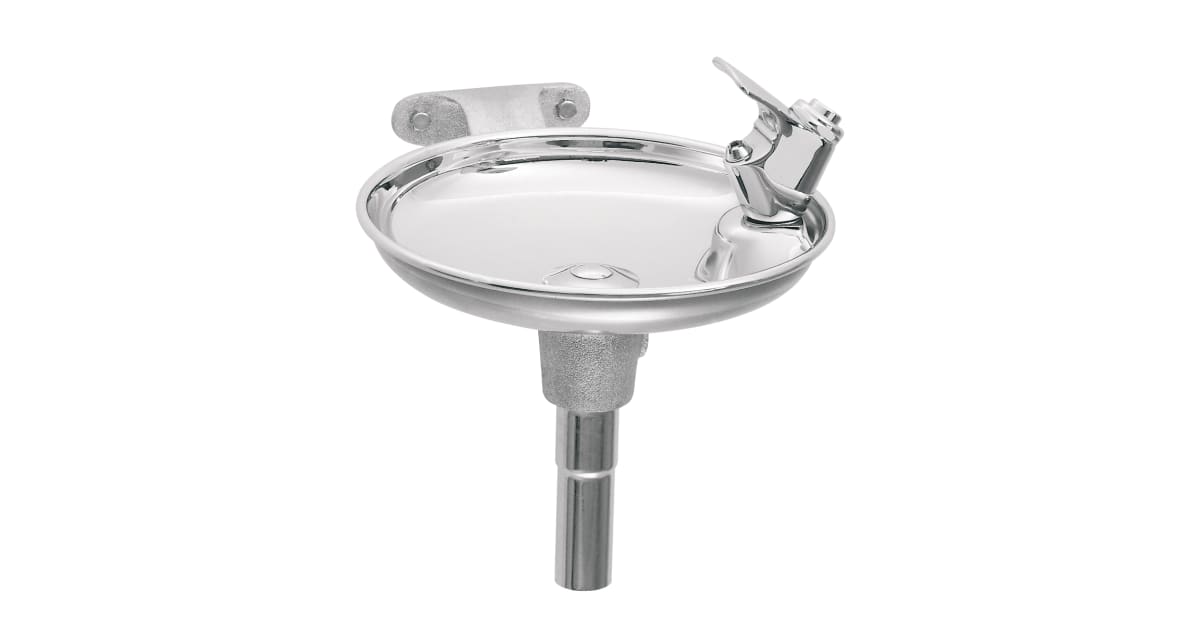 Haws 1152 Single bubbler, wall mounted, drinking fountain with round ...