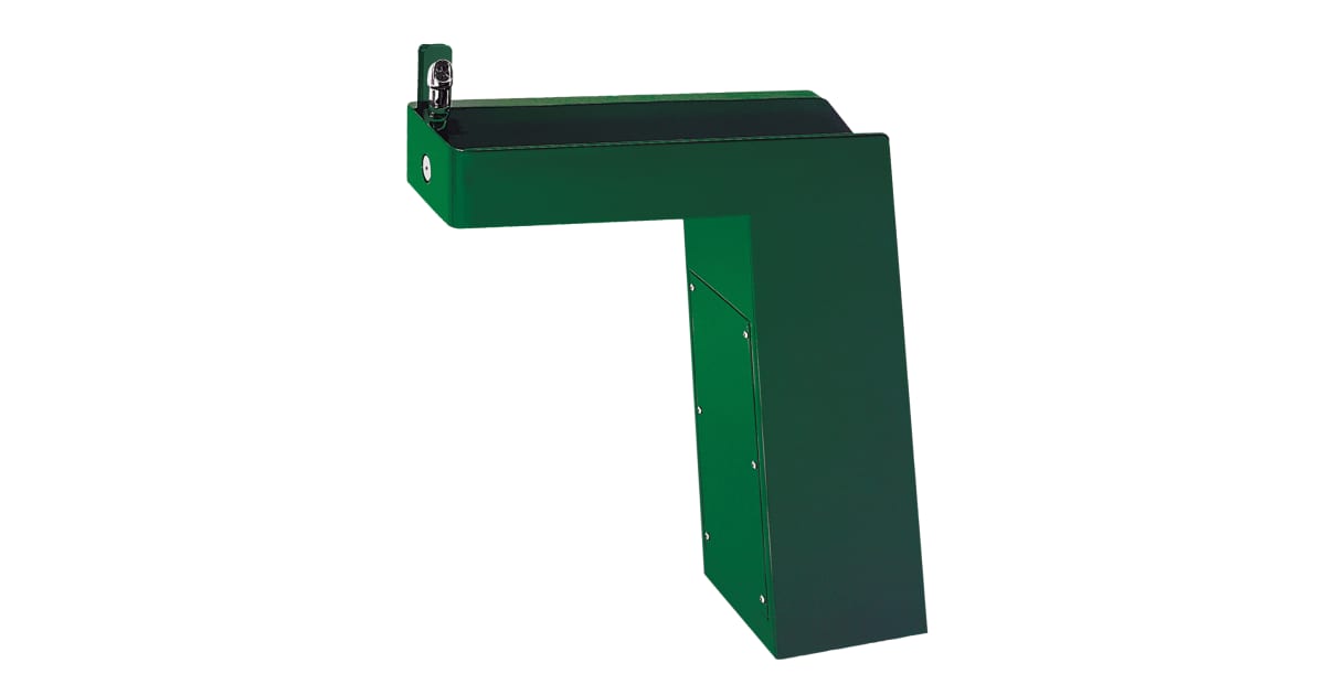 Haws 3202 Floor Mounted Galvanized Steel Drinking Fountain with ...