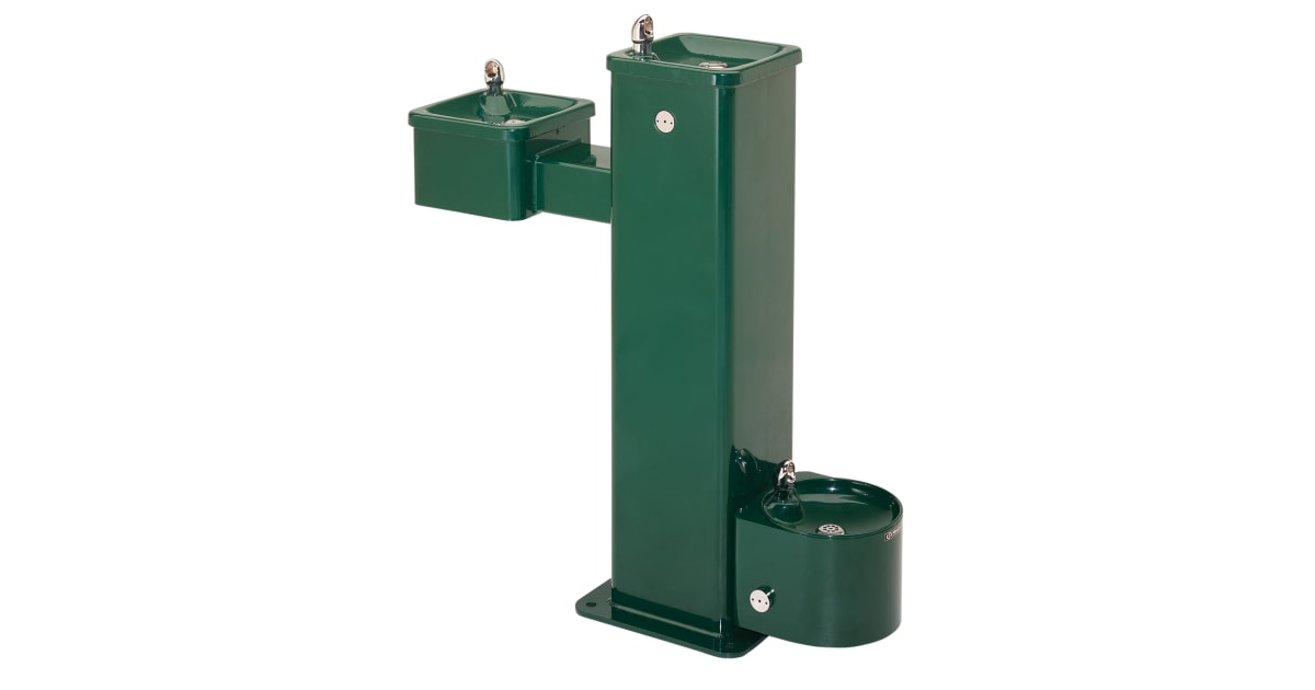 Haws 3500D StreetSmart Floor Mounted Stainless Steel Vandal-Resistant ...