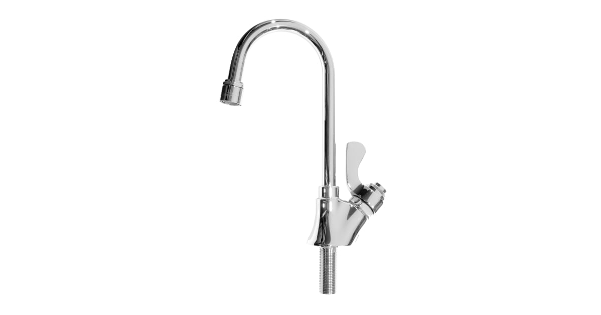 Haws 5452LF 0.5 GPM Deck Mounted Goose-Neck Utility Faucet with Self ...