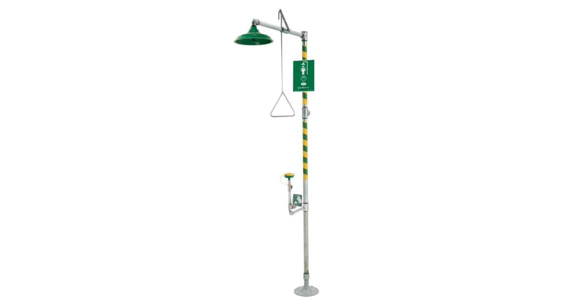 Haws 8317 Combination shower and eye/face wash with AXION MSR™ eye/face ...