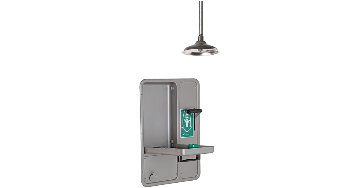 Haws 8356WCDD Axion Recessed Cabinet Eye and Face Wash with Pull Down ...