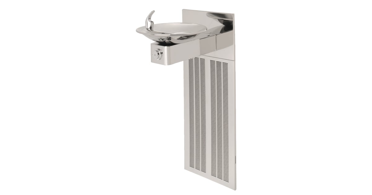 Haws H1001.8HPS 8 GPH Wall Mounted High Polish Stainless Steel Drinking ...