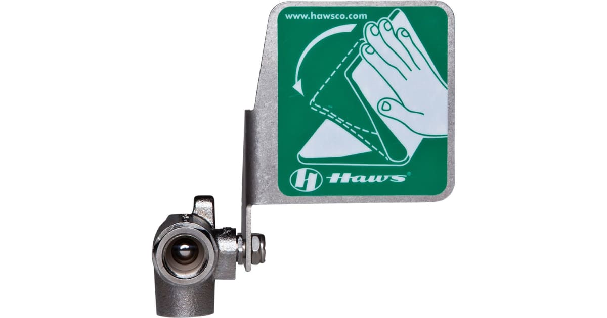 Haws SP229.158 Self Draining 1/2" x 1/2" Ball Valve Assembly with Flag ...