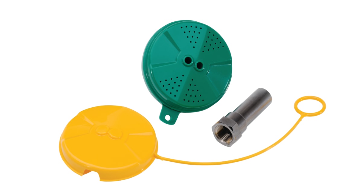 Haws SP65 AXION MSR™ eye/face wash head with inverted directional flow ...