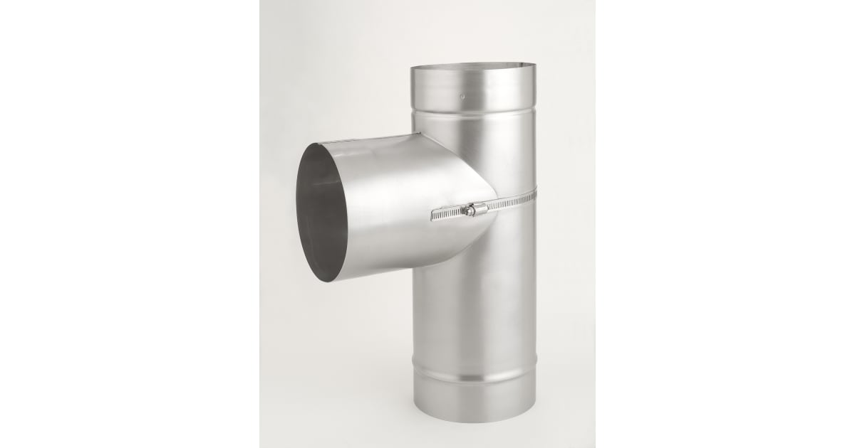 Heat-Fab 3616CT 6" Saf-T Liner 316 Oil Clean-Out Tee | Build.com