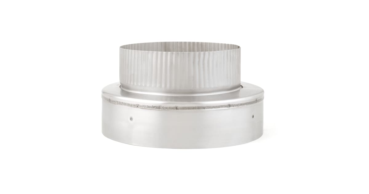 Heat-Fab 4746SS 7" Saf-T Liner 304 6 Crimp Female Reducer | Build.com
