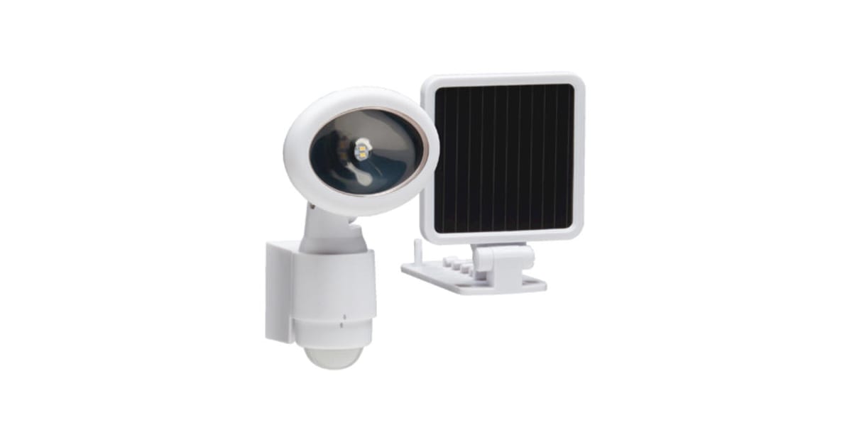Heath Zenith HZ-8434-WH-G LED Motion Activated Solar Powered Single ...