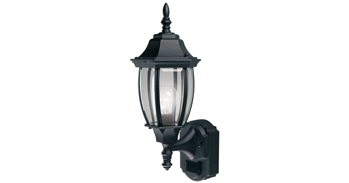 Heath Zenith SL-4192-BK-A 1 Light 180 Degree Motion Activated Six-Sided ...