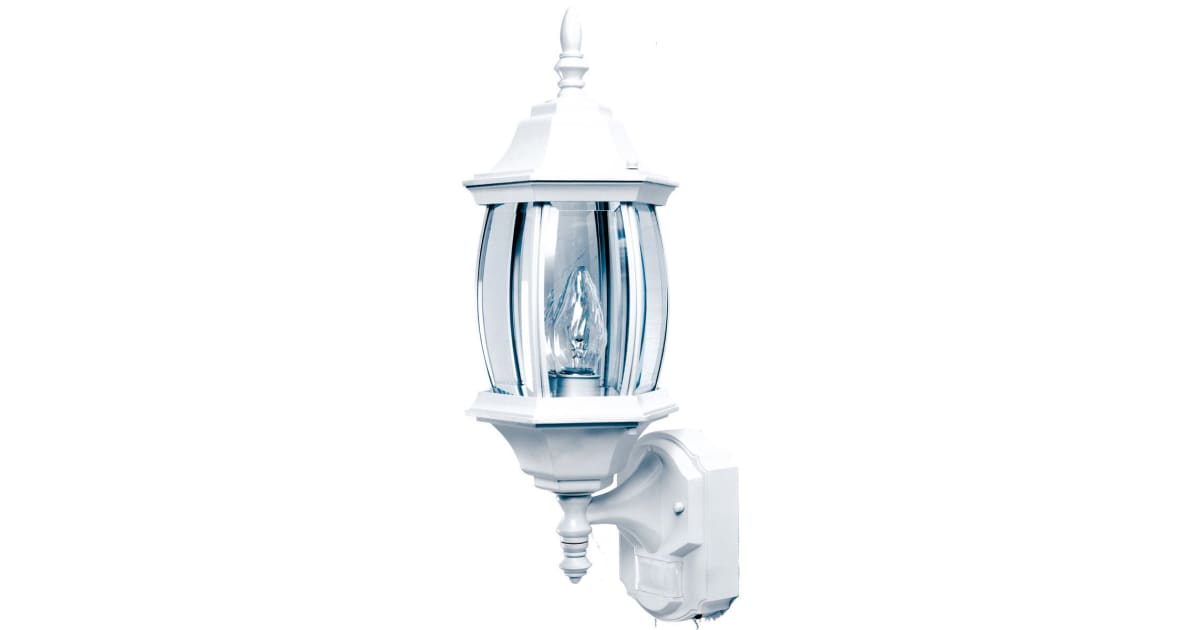 Heath Zenith SL-4196-WH-A Estate 1 Light 180 Degree Motion Activated ...