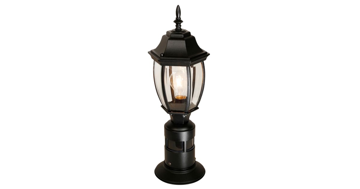 Heath Zenith SL-4392-BK 1 Light 360 Degree Motion Activated Decorative ...