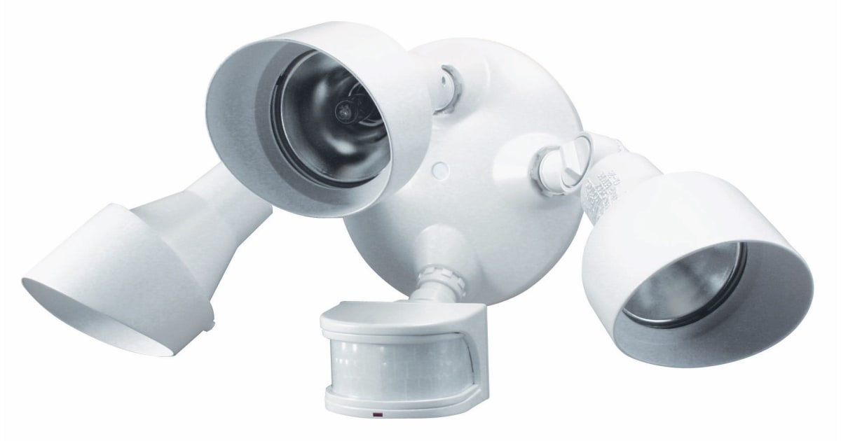 Heath Zenith SL-5798-WH-A 3 Light 270 Degree Motion Activated Triple ...