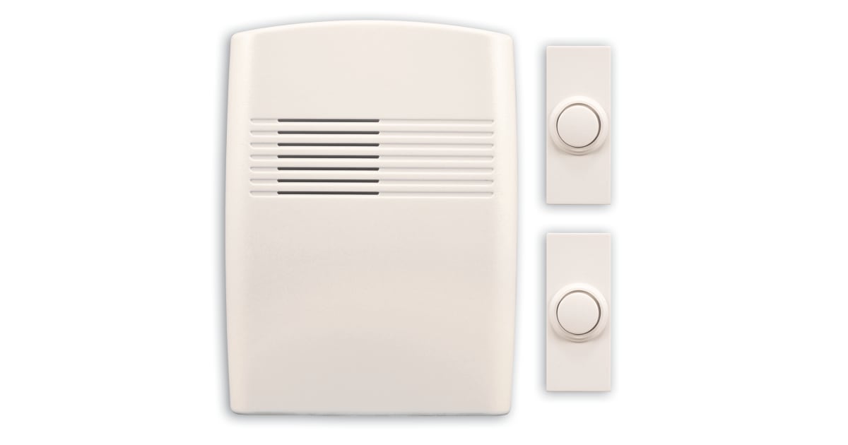 Heath Zenith SL-6162-D Wireless Battery Operated Doorbell Chime Kit ...