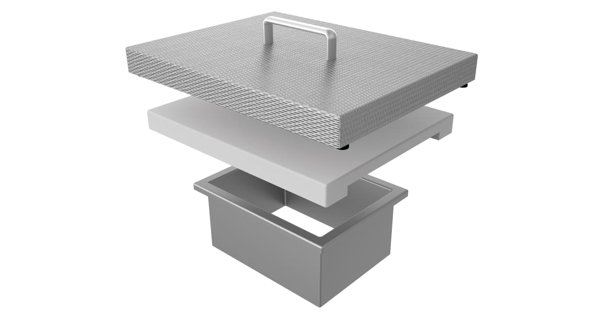 Hestan AGTC Countertop Trash Chute for Hestan Outdoor Series Grills ...