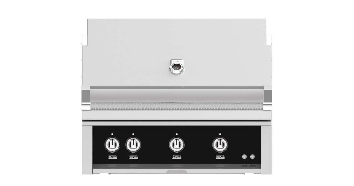 Hestan GSBR36-LP-BK 89000 BTU 36 Inch Wide Liquid Propane Built-In ...