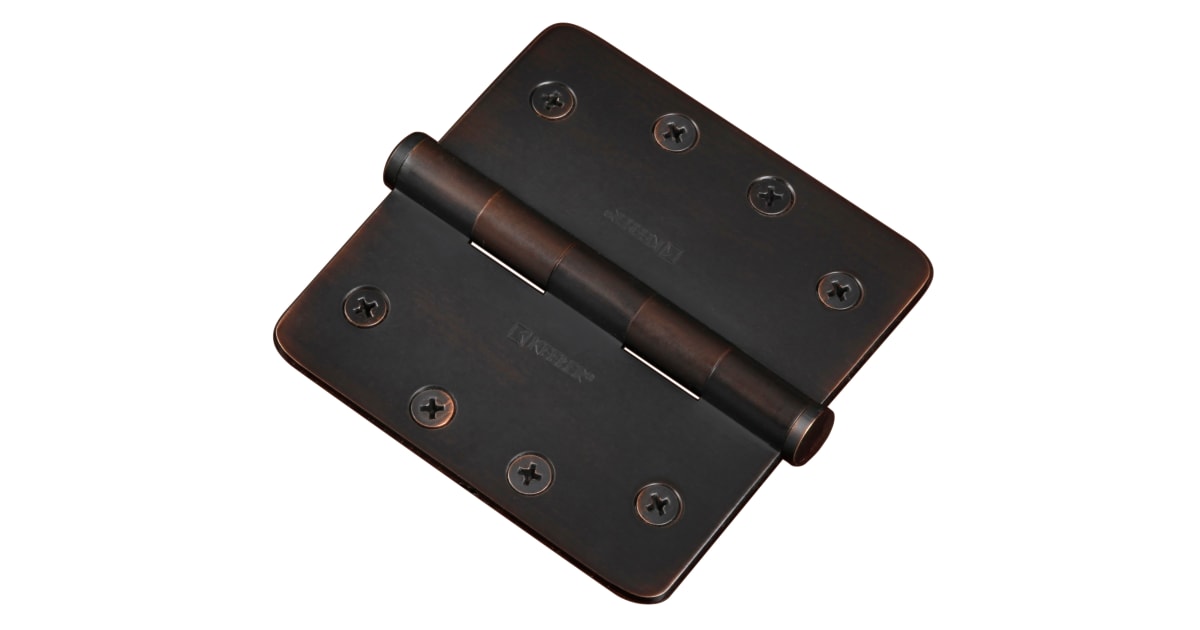 Hickory Hardware 70304-2114 Solid Brass 4" X 4" - 1/4" Radius Corner ...