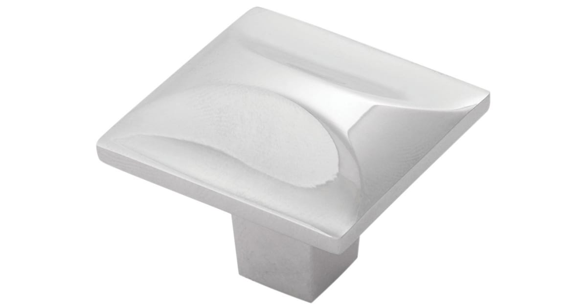 Hickory Hardware H076127-CH-10B Crest Pack of (10) 1-1/4 Inch Square ...