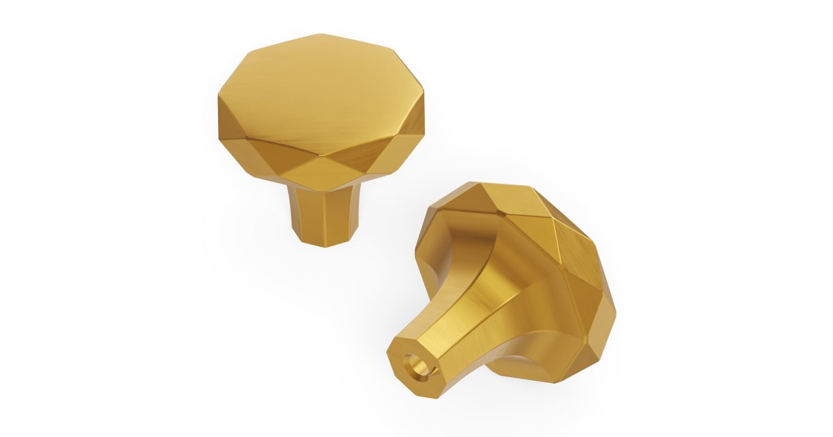 Hickory Hardware H077839BGB Karat 1-1/4" Faceted Glam Luxury Cabinet ...