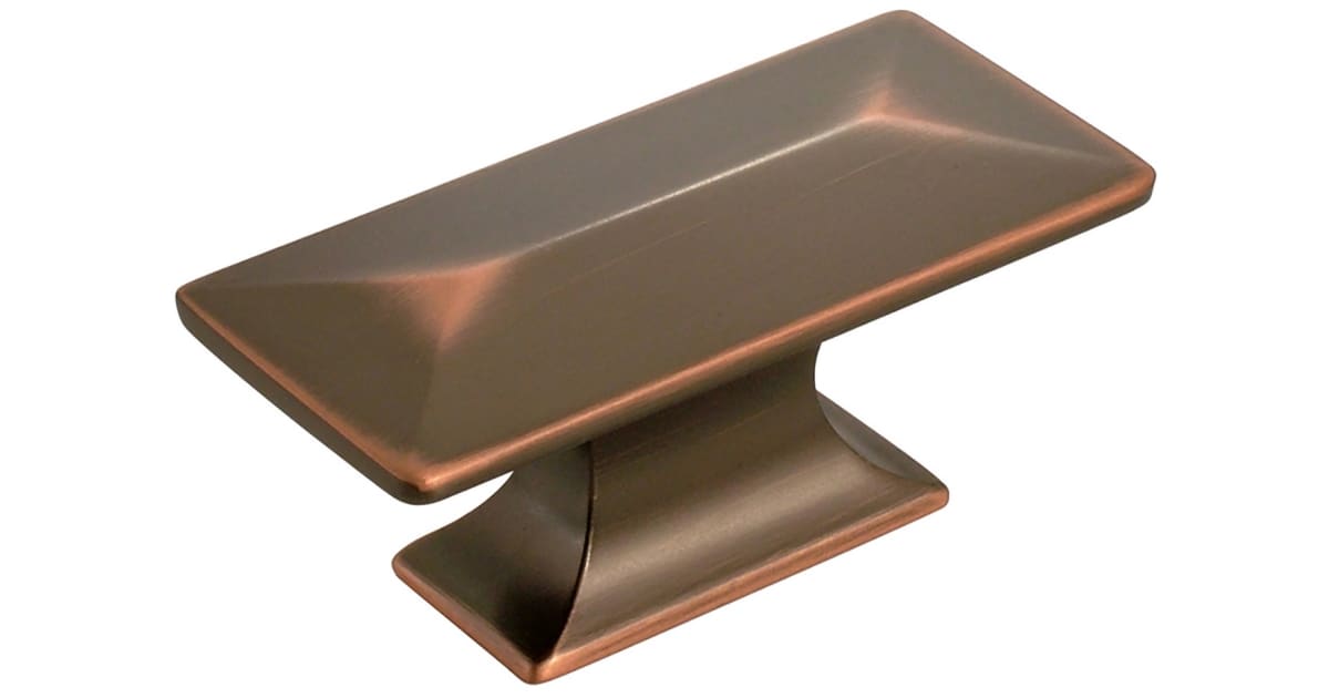 Hickory Hardware P2152-OBH-10B Bungalow Pack of (10) - 2-5/16 Inch Rectangular Cabinet Knobs ...