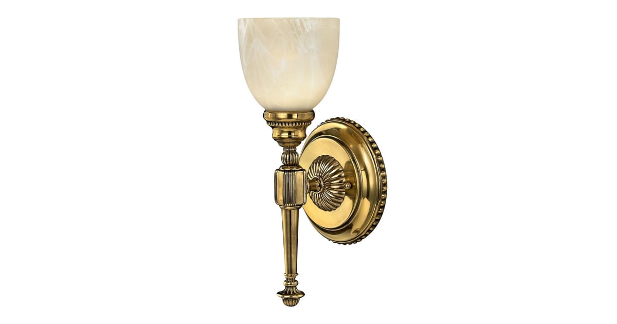 Hinkley Lighting 4550BB Single Light Wall Sconce from the Vanderbilt ...