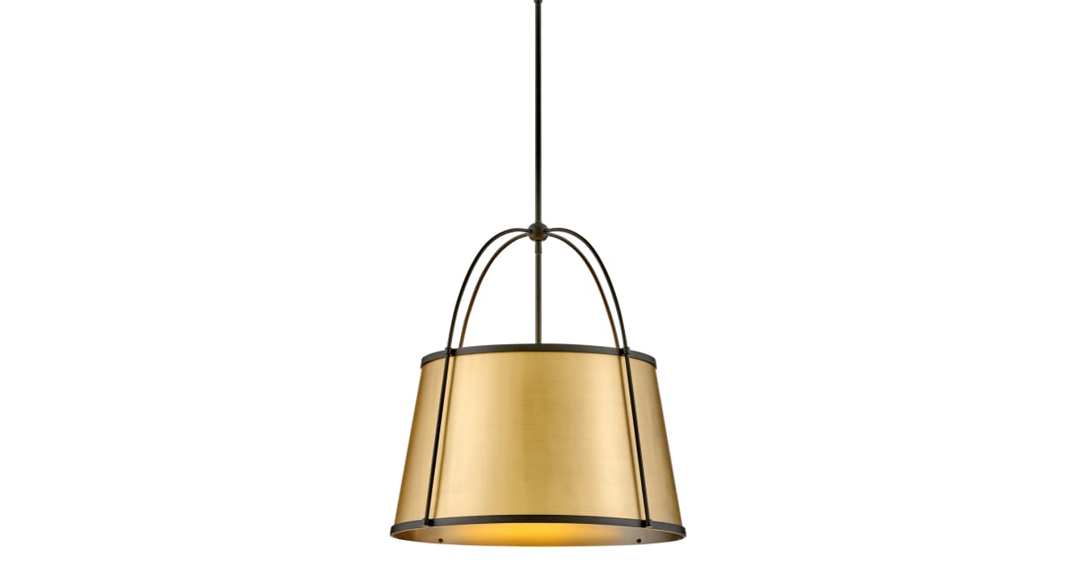 Hinkley Lighting 4895BK-LDB Clarke 4 Light 25" Wide Pendant | Ferguson Home