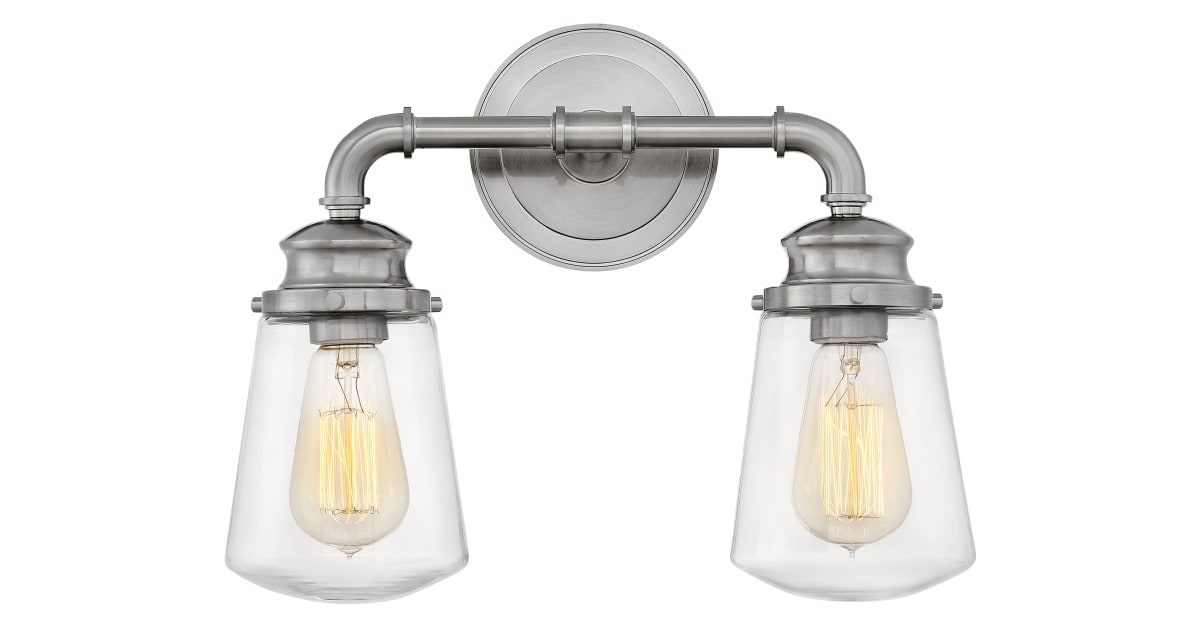 Hinkley Lighting 5032BN Fritz 2 Light 15" Wide Bathroom Vanity Light ...